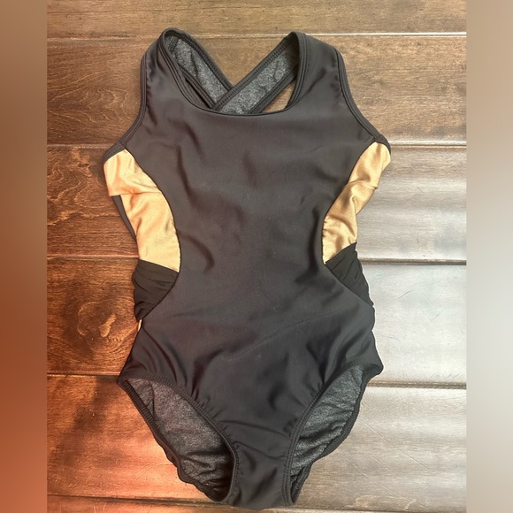 Five The Label Dancewear | Other | Five The Label Blackgold Leotard Yl ...